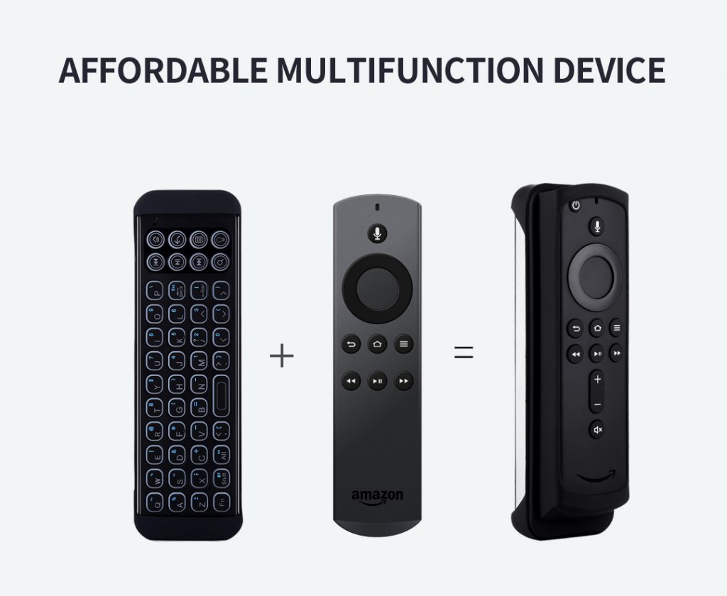 iPazzPort Mini Bluetooth Wireless Keyboard Remote with Backlit for Fire ...