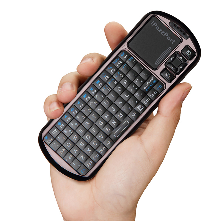 Backlit 2.4GHz Mini Wireless Keyboard Handheld Remote Control with ...