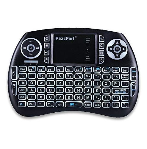 iPazzPort (Newest Upgrade) Mini Bluetooth Keyboard with Touchpad (Handheld Keyboard), Backlit ...