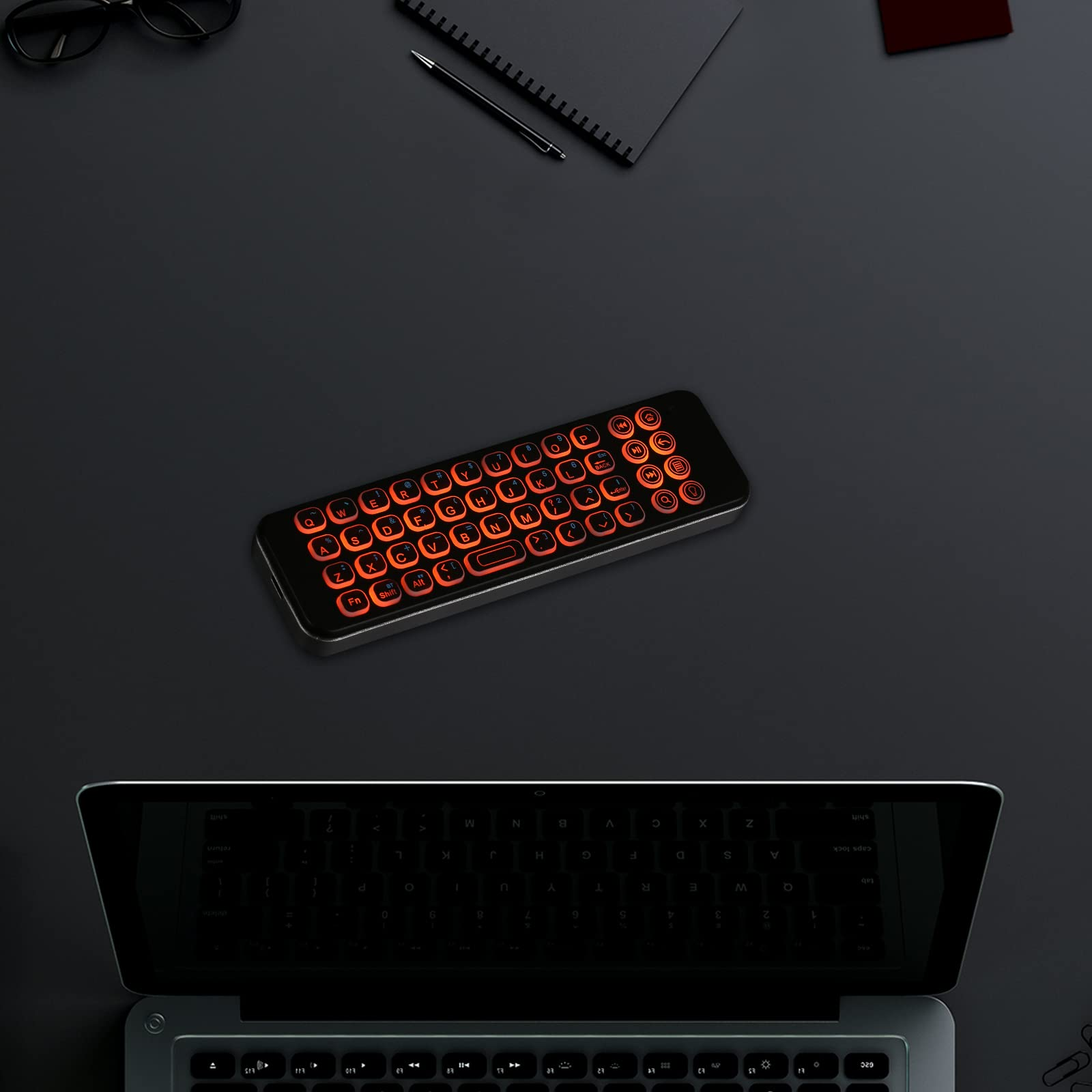 iPazzPort Mini Bluetooth Keyboard Ergonomic with Backlit Wireless ...