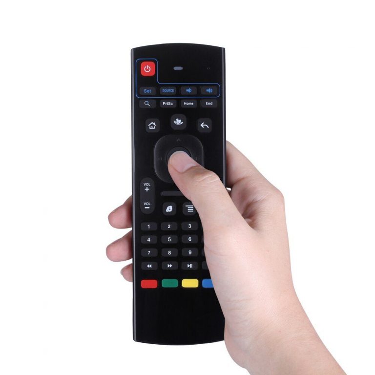 iPazzPort Universal TV Remote Mini Keyboard Wireless Combo with Voice ...