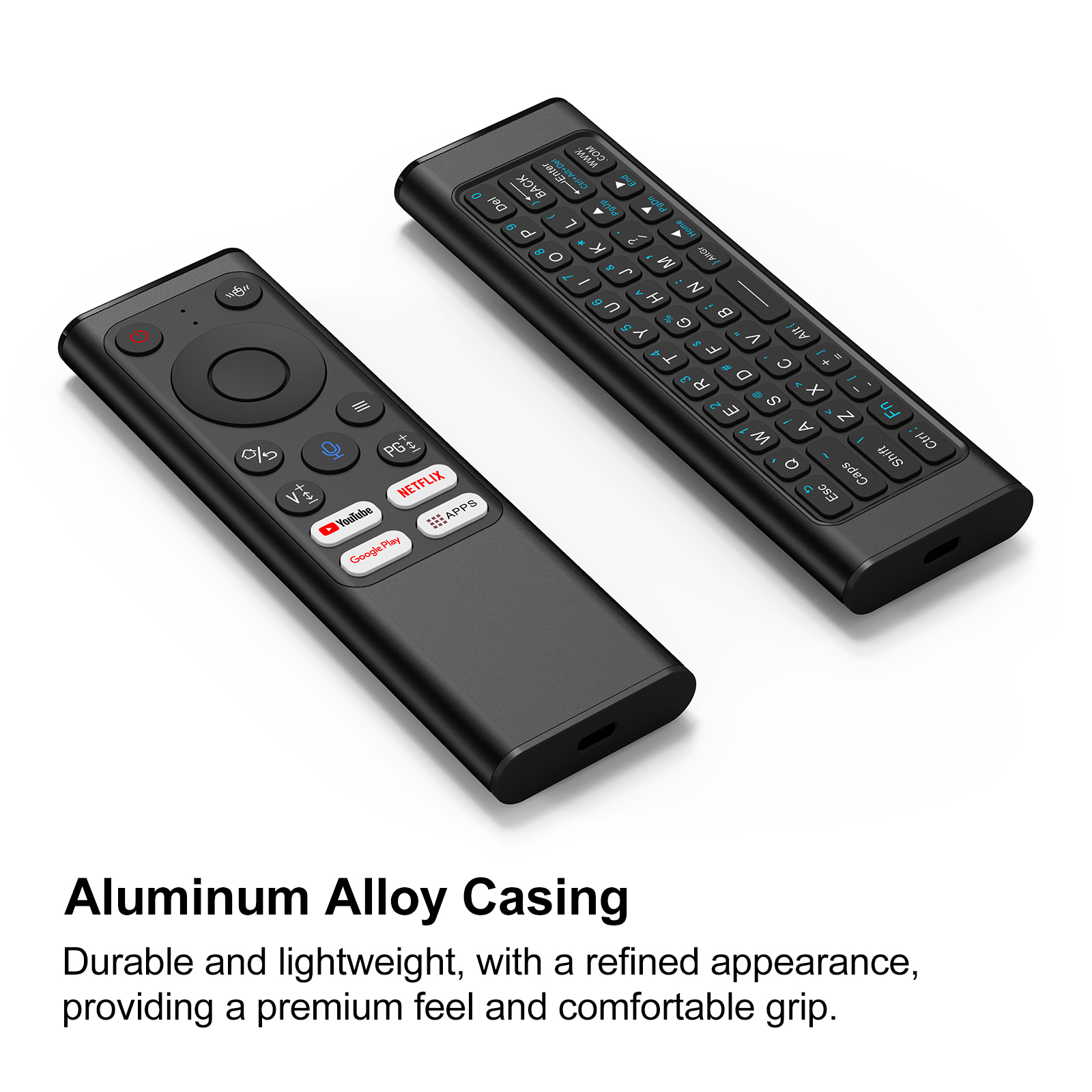 iPazzPort Universal TV Remote Mini Keyboard Wireless Combo with Voice ...