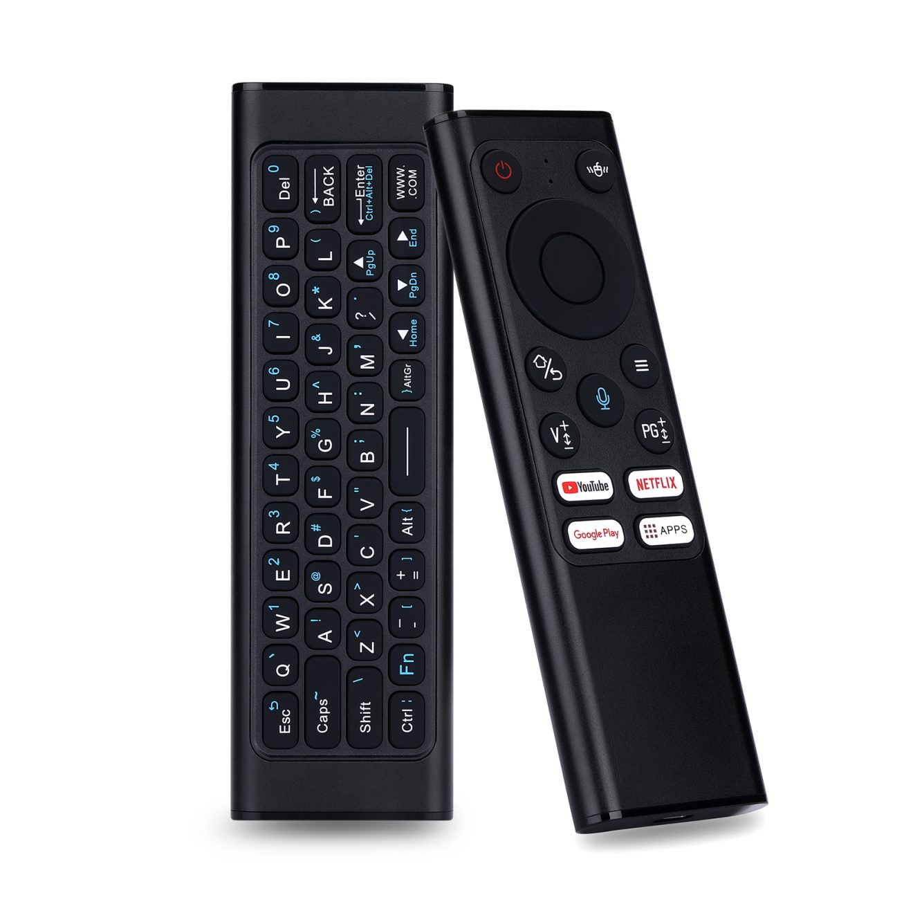 iPazzPort Air Mouse Remote with Mini Wireles Keyboard, Voice Input IR ...