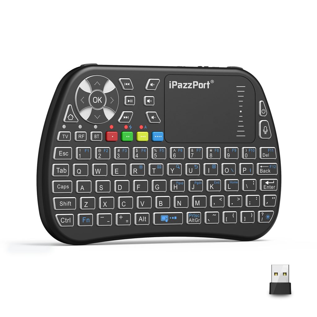 iPazzPort Mini Bluetooth Wireless Keyboard Remote for Fire TV Stick 4k ...