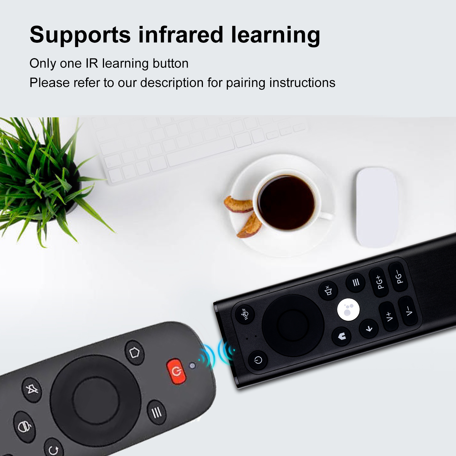 iPazzPort Mini Keyboard 2.4GHz+ Bluetooth Wireless Portable Keyboard ...