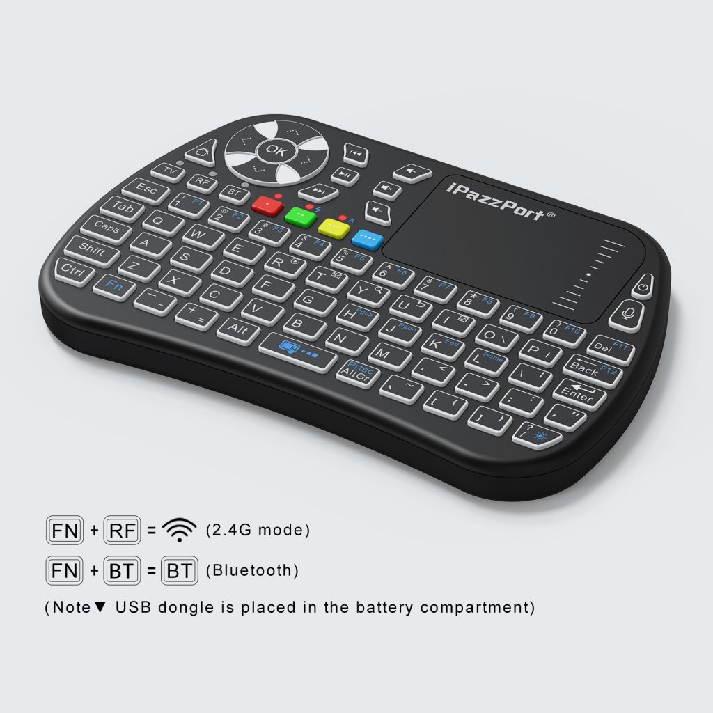 iPazzPort (Newest Upgrade) Mini Bluetooth Keyboard with Touchpad ...