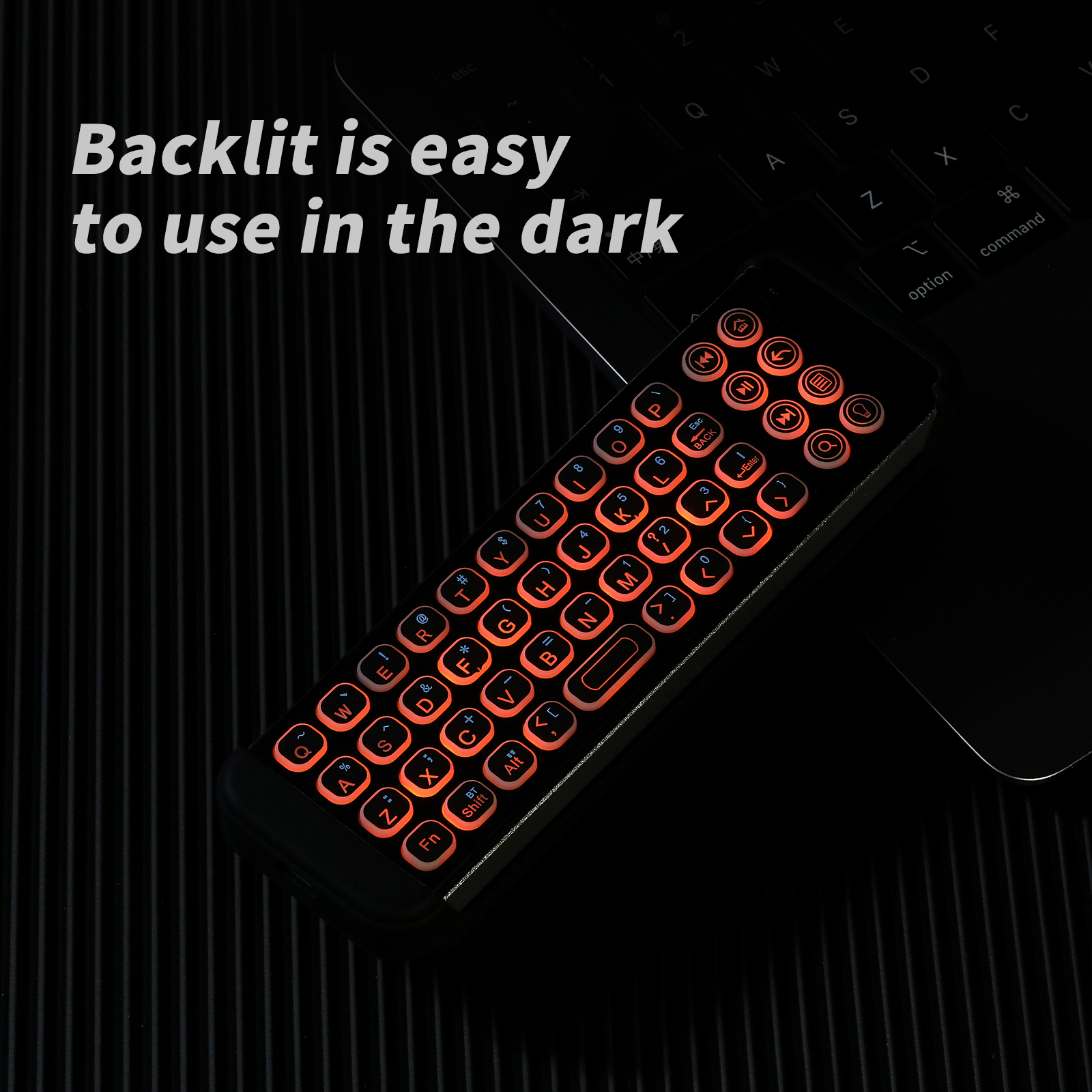 iPazzPort Mini Bluetooth Wireless Keyboard with Remote Case for TV ...