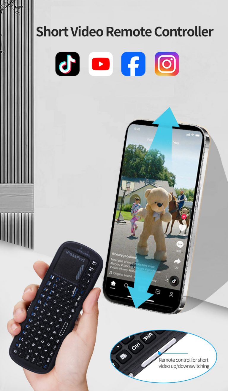 Mini air mouse&Keyboard | iPazzPort